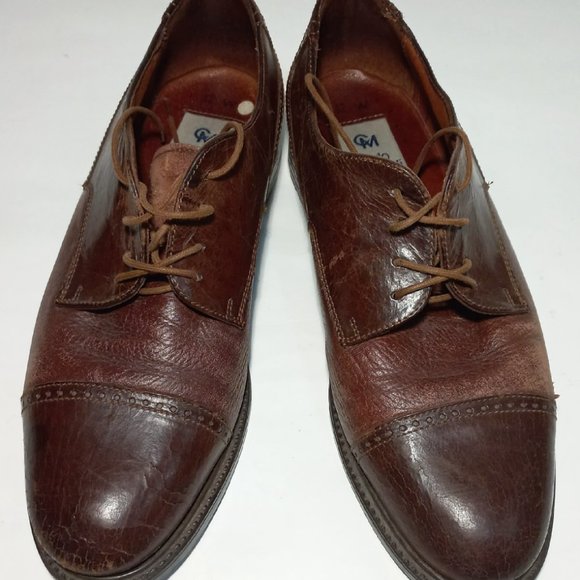 Carlo Morandi | Shoes | Carlo Morandi Oxford Shoes Brown Leather Cap ...